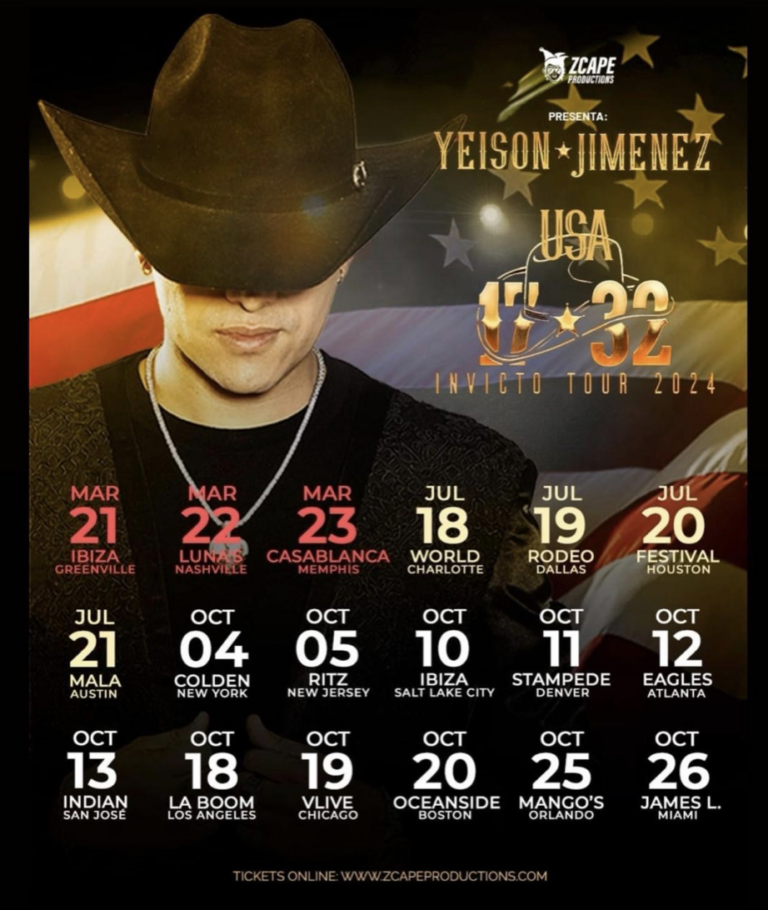 YEISON JIMÉNEZ ANNOUNCES NEW US DATES AS PART OF HIS INVICTO TOUR 17 ...